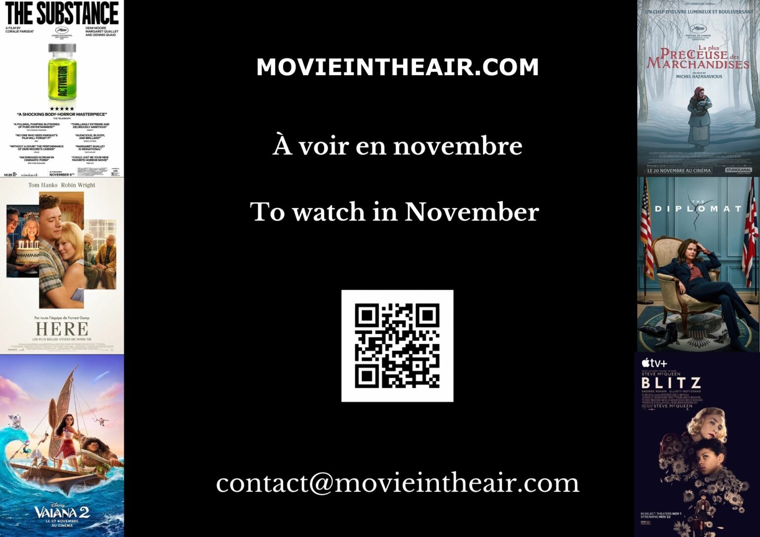 Films and series to watch in November.